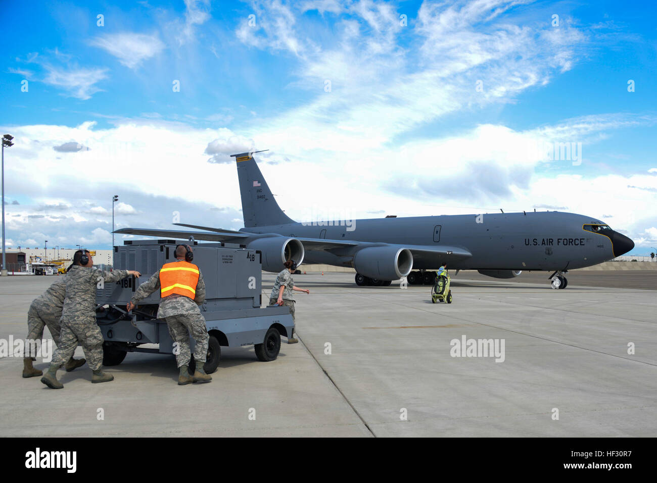 U.S. Air Force Airmen assigned to the 144th Logistics Readiness ...