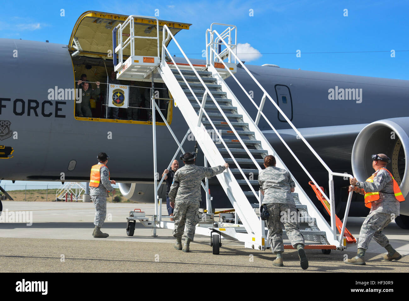 U.S. Air Force Airmen assigned to the 144th Logistics Readiness ...