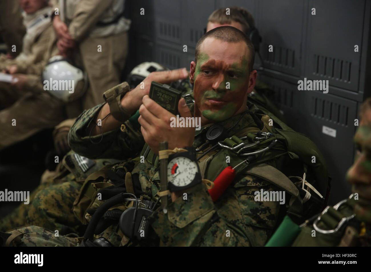 U.S. Marine Sgt. Andy Muller prepares for a reconnaissance and ...
