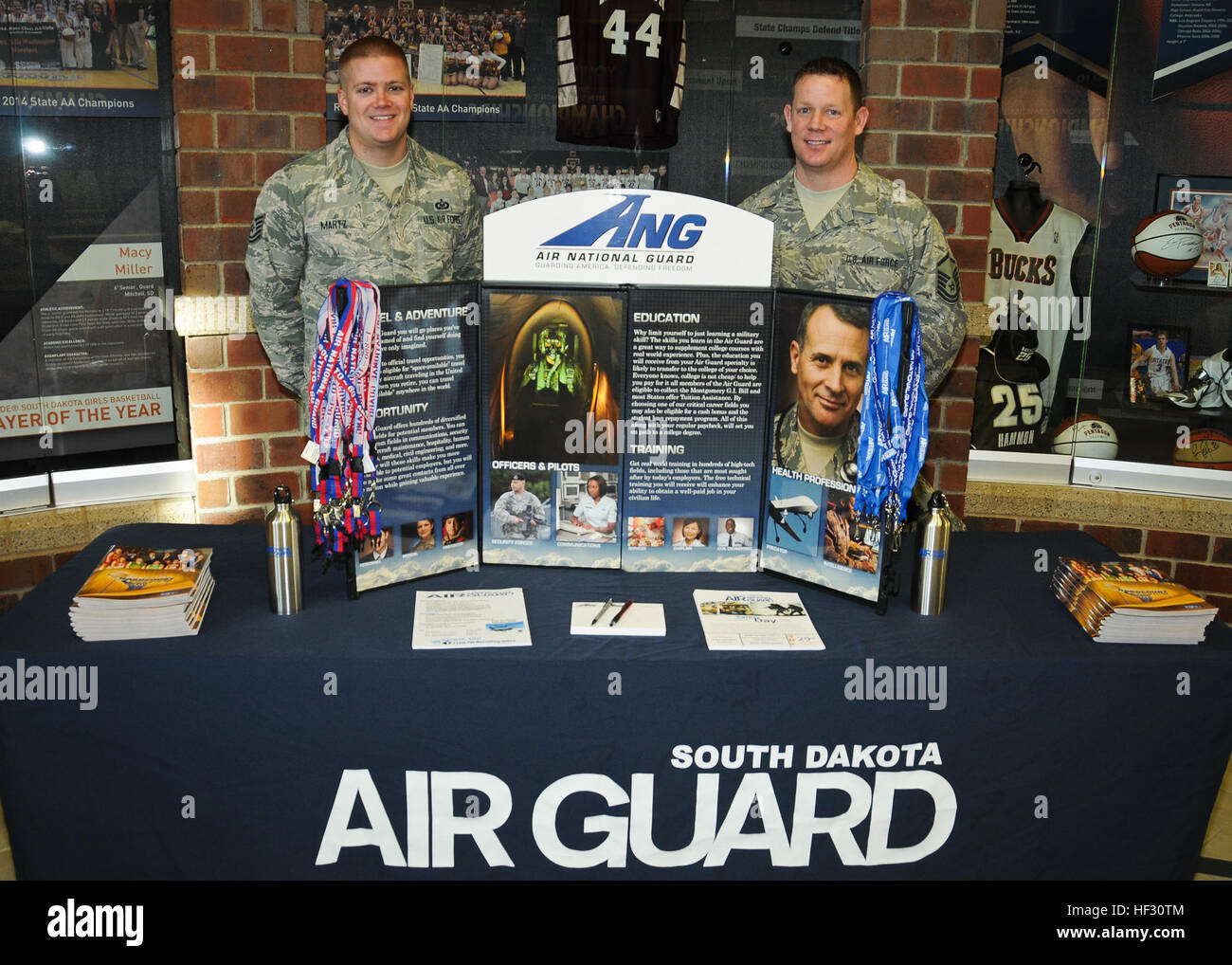 Master Sgt. Eric Tidemann and Tech. Sgt. Bo Martz, 114th Force Support ...
