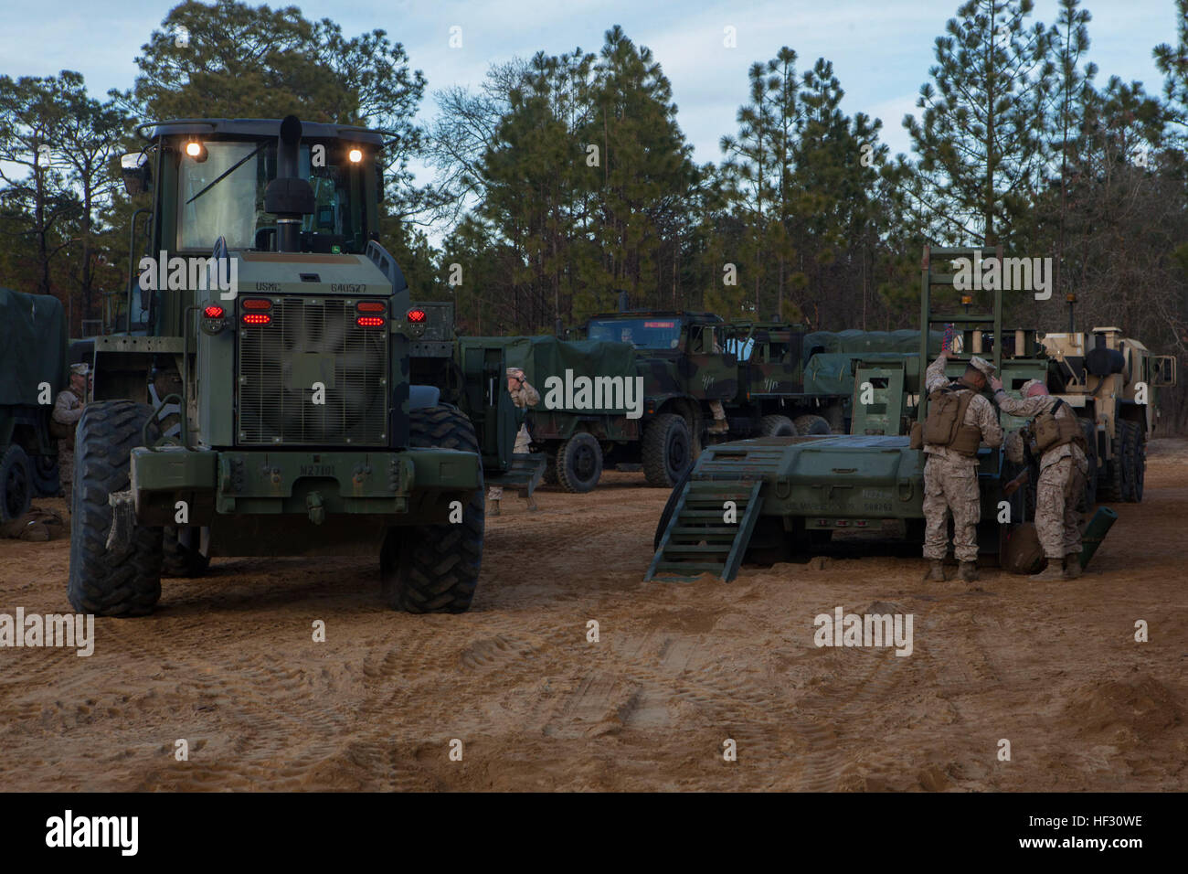 U.S. Marines with 2nd Transportation Support Battalion, Combat ...