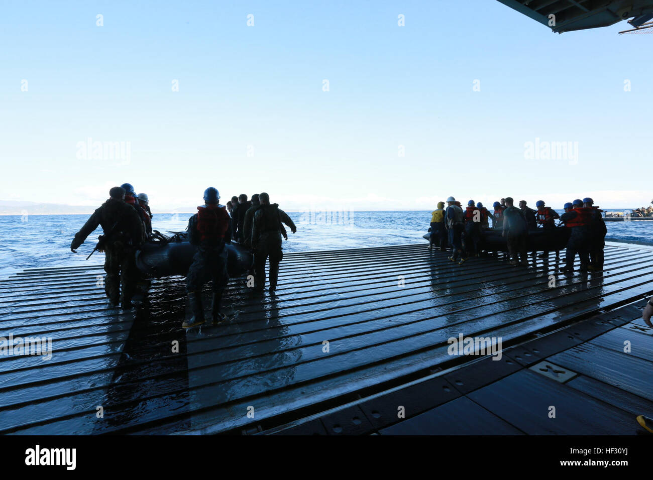 U.S. Marines with the 15th Marine Expeditionary Unit's Maritime Raid ...