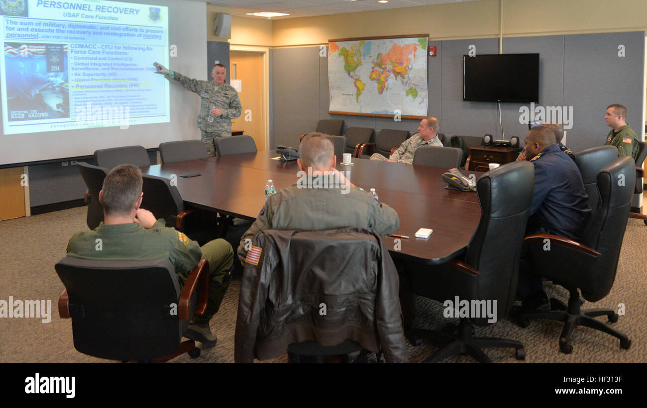 Col. Thomas J Owens II, 106th Rescue Wing commander, briefs Maj. Gen ...
