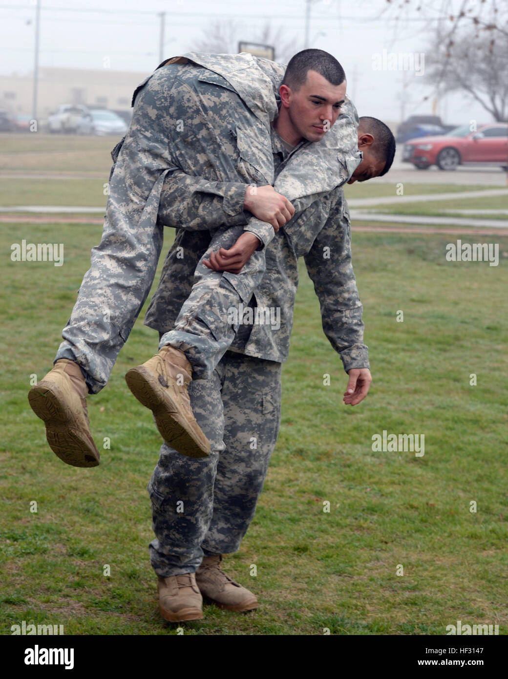 Sgt. John Bancroft, a soldier assigned to Fort Hood, Texas, lifts Sgt ...