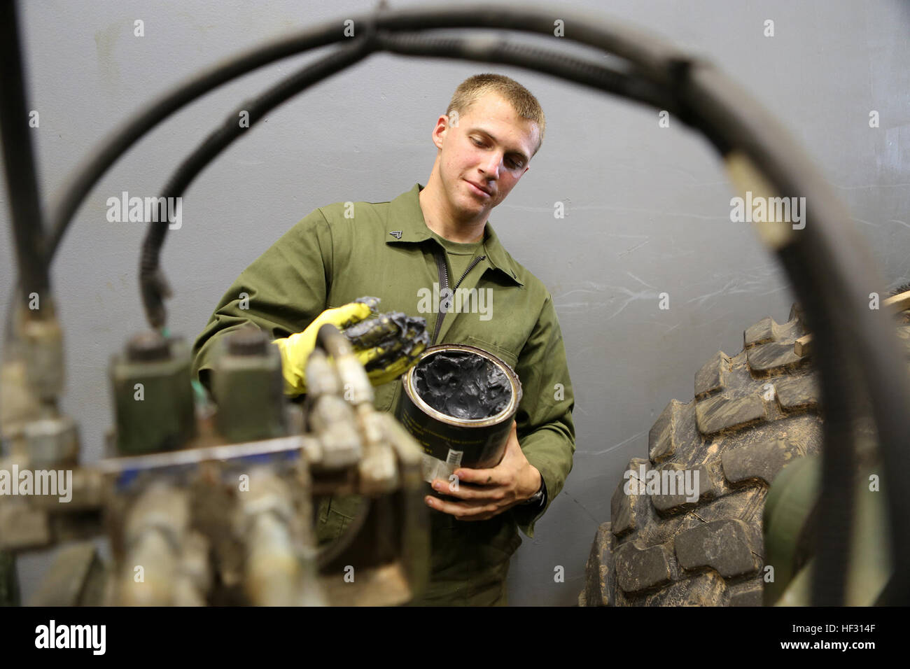 Cpl. Seth Fricke, an engineer equipment operator with Combat Logistics ...