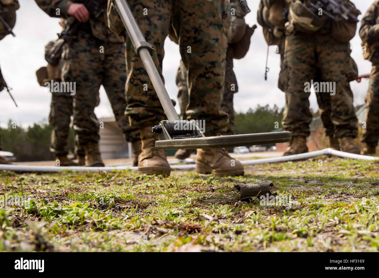 A Marine with Alpha Company, 2nd Combat Engineer Battalion, 2nd Marine ...