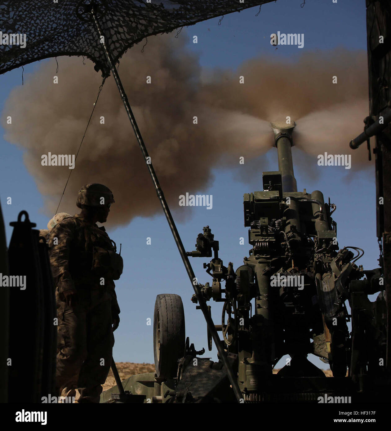 Marines with Battery A, Ground Combat Element Integrated Task Force ...