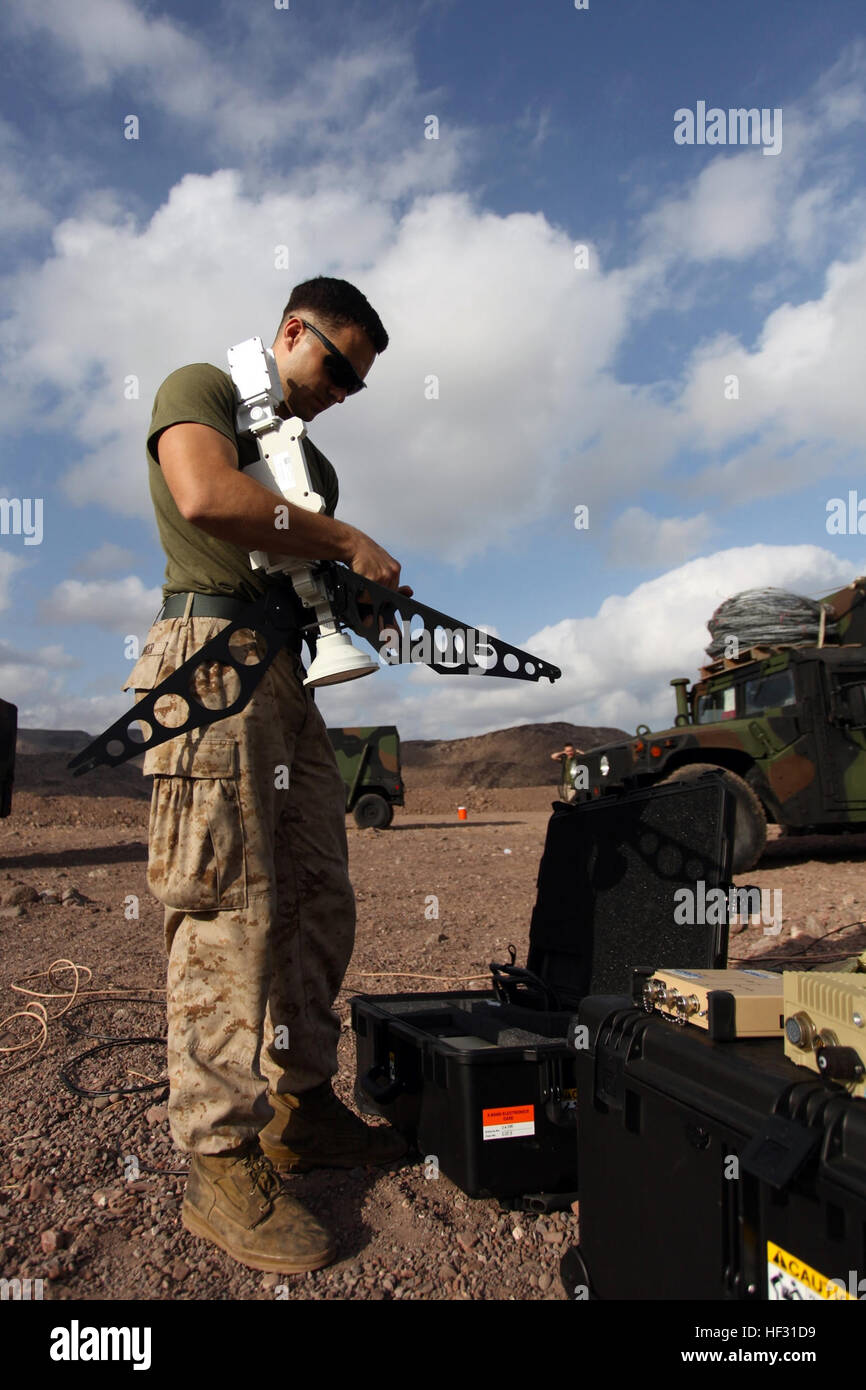 Cpl. Adam Bunker, a satellite communications operator with the 24th ...