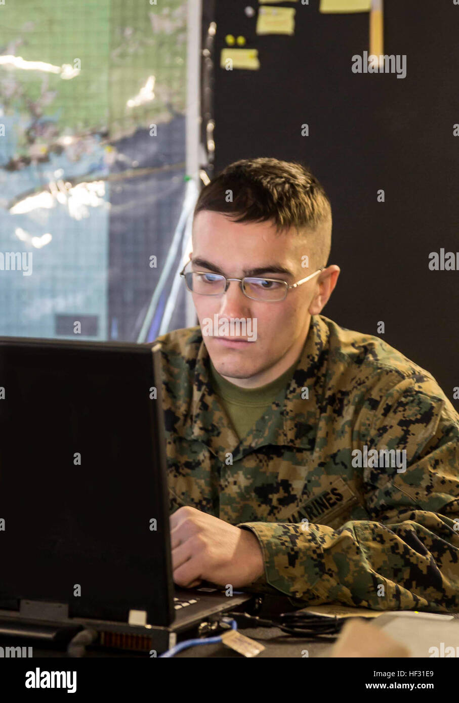 Cpl. Thomas Eastty, an intelligence clerk with Combat Logistics ...