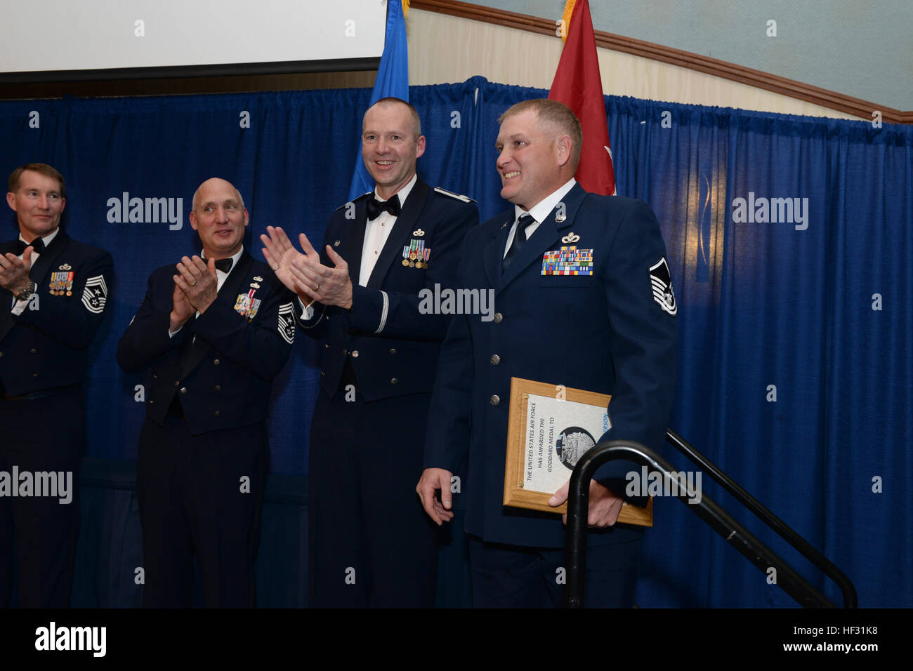 From right to left Master Sgt. Daniel Anderson, of the 119th Civil ...