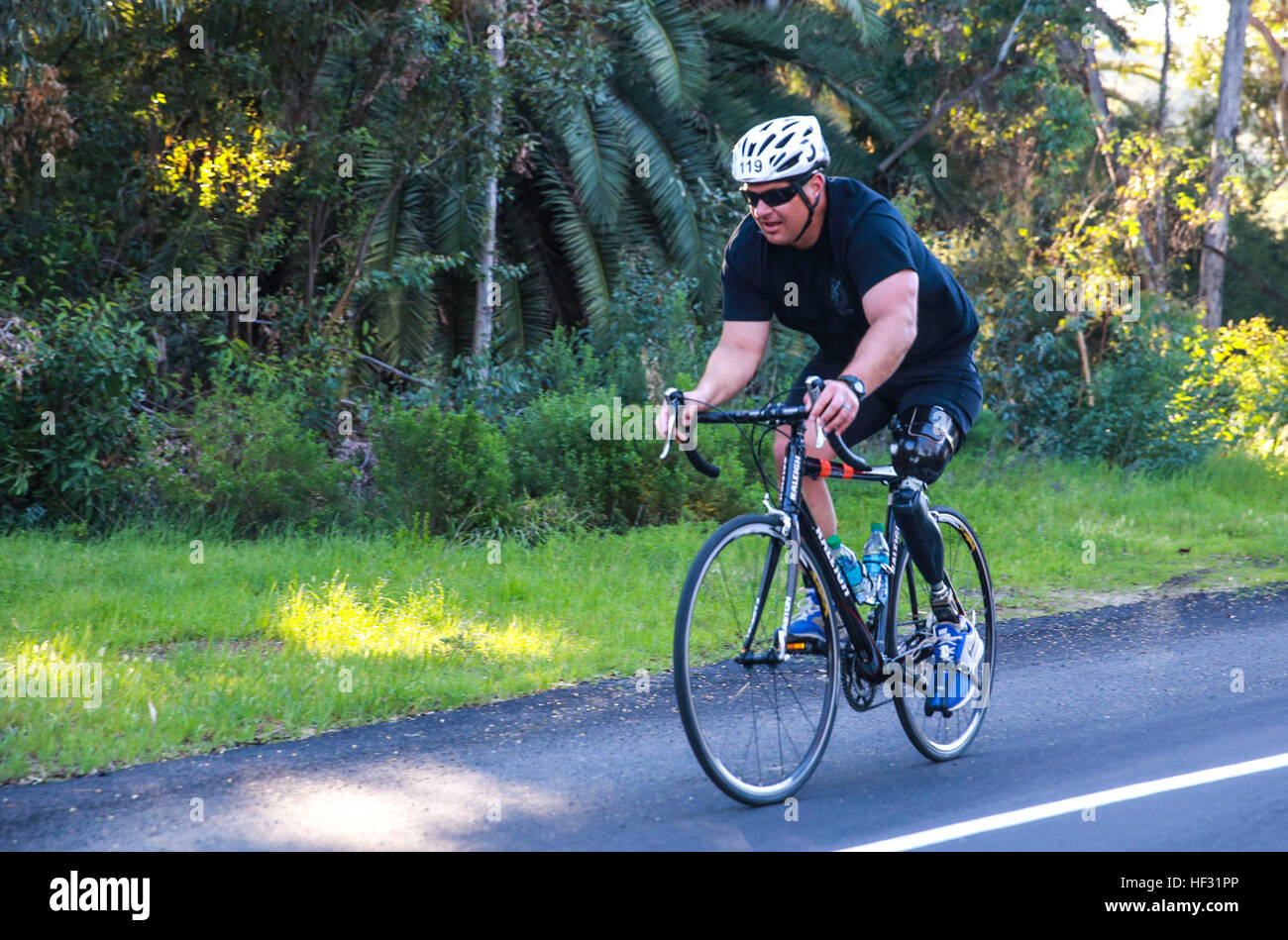 A competitor races against time and fellow athletes in a 30 kilometer ...