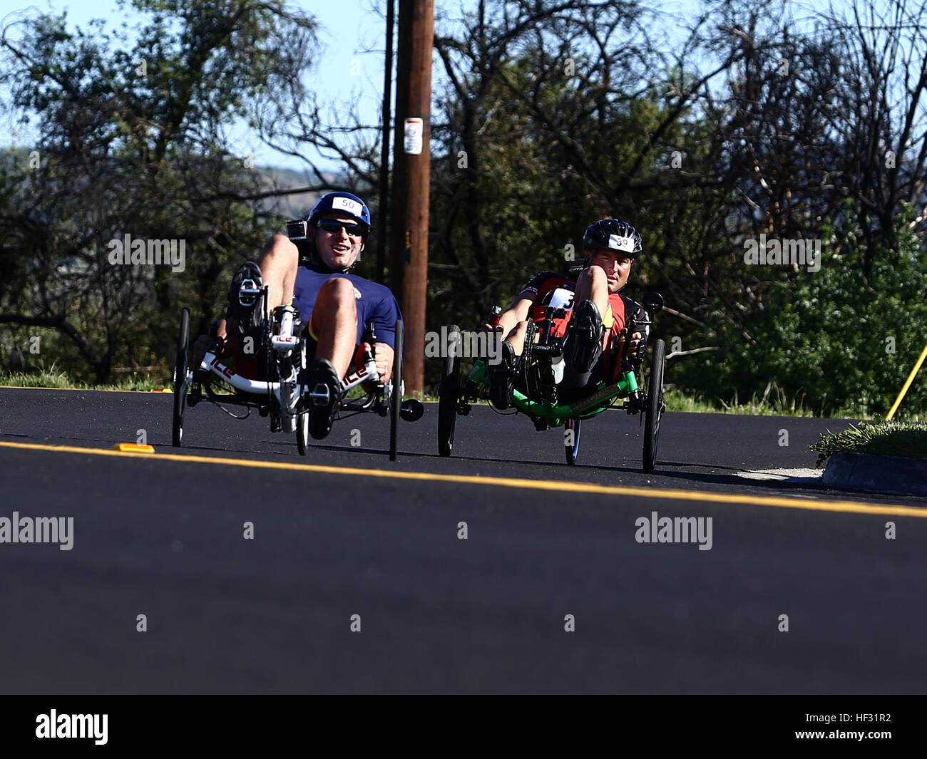 U.S. Marine Corps Staff Sgt. Adam Vickery (left) and Gunnery Sgt ...