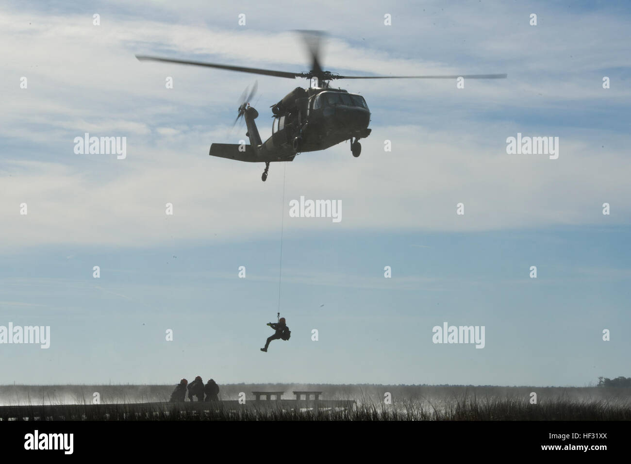 U.S. Army UH-60 Black Hawk Helicopter assigned to the 2-151st Aviation ...
