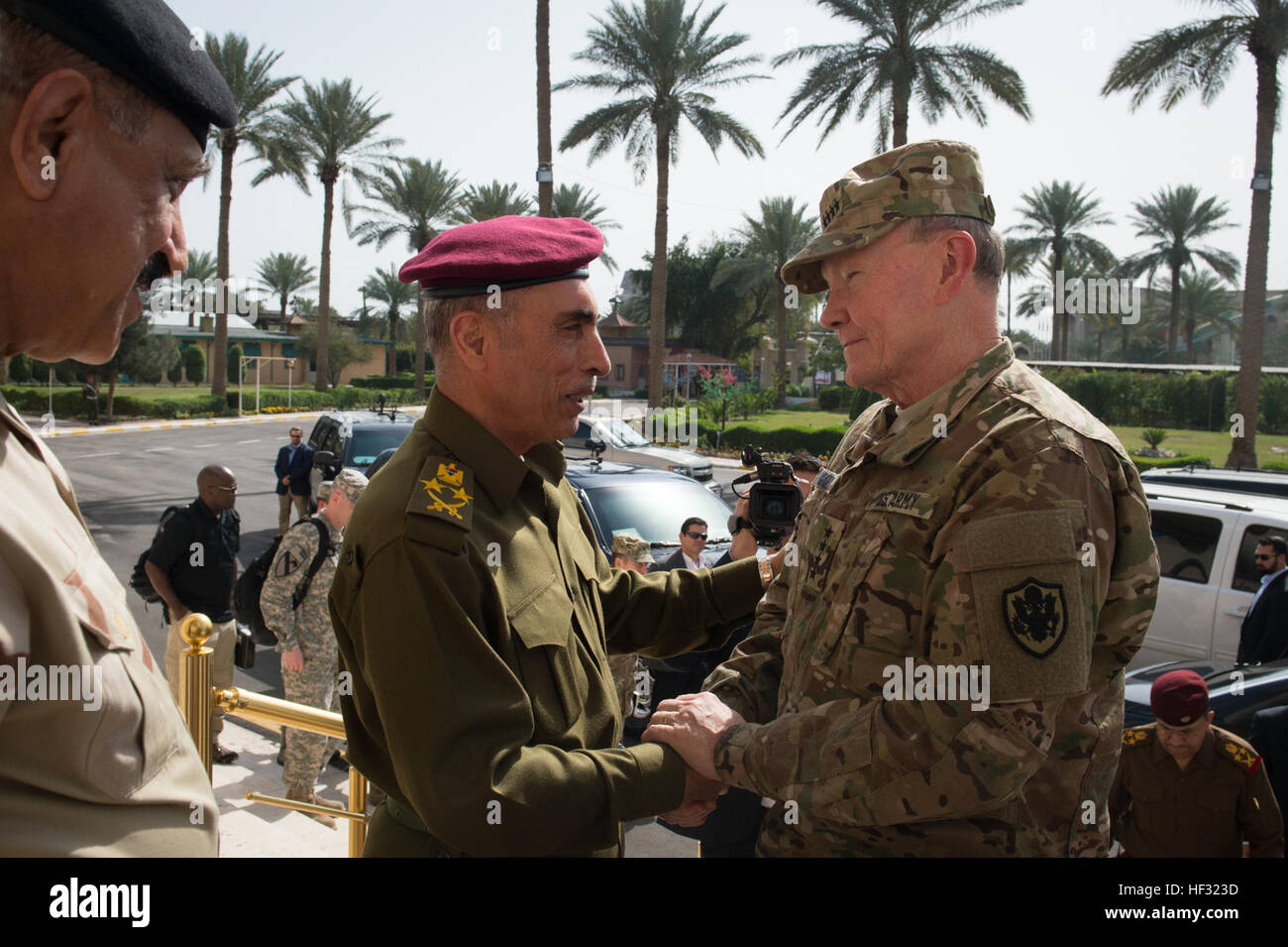 Iraq’s Chief of Defense Gen. Babakir Zebari greets U.S. Chairman of the ...