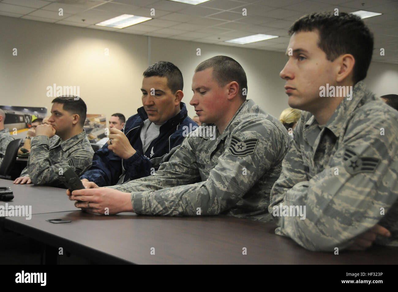 From left, Senior Airman Benjamin Baker, Tech. Sgt. Aaron Vetter, Tech ...