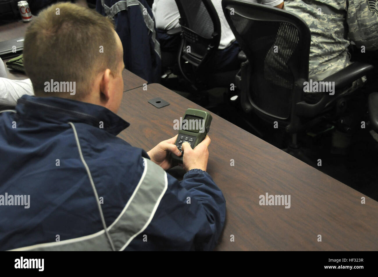 Airman 1st Class Greggorey Brewer, 188th Wing emergency manager, trains ...