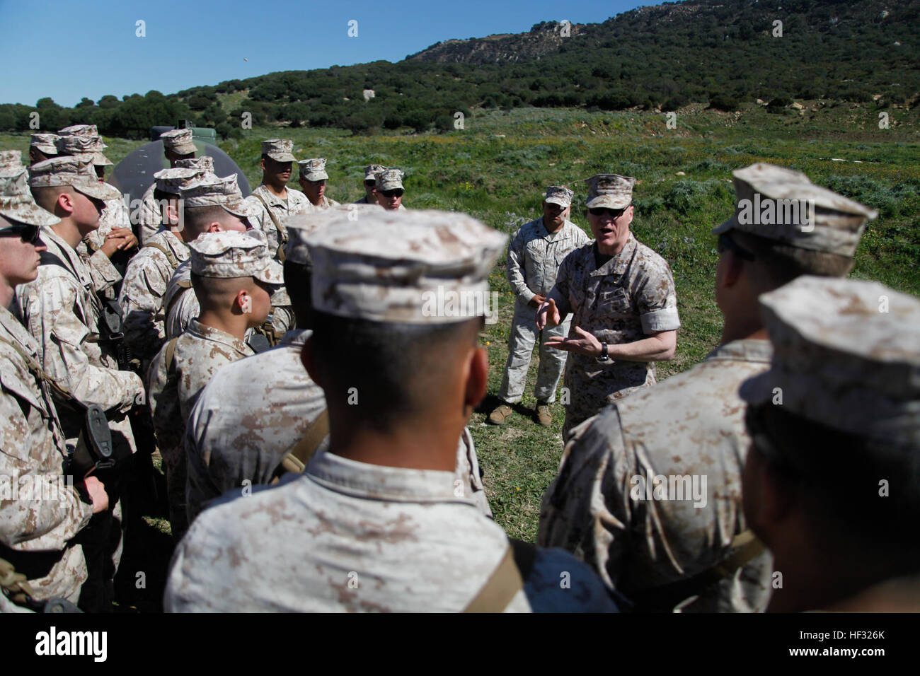 U.S. Marine Col. James M. Bright, commanding officer of the Marine ...