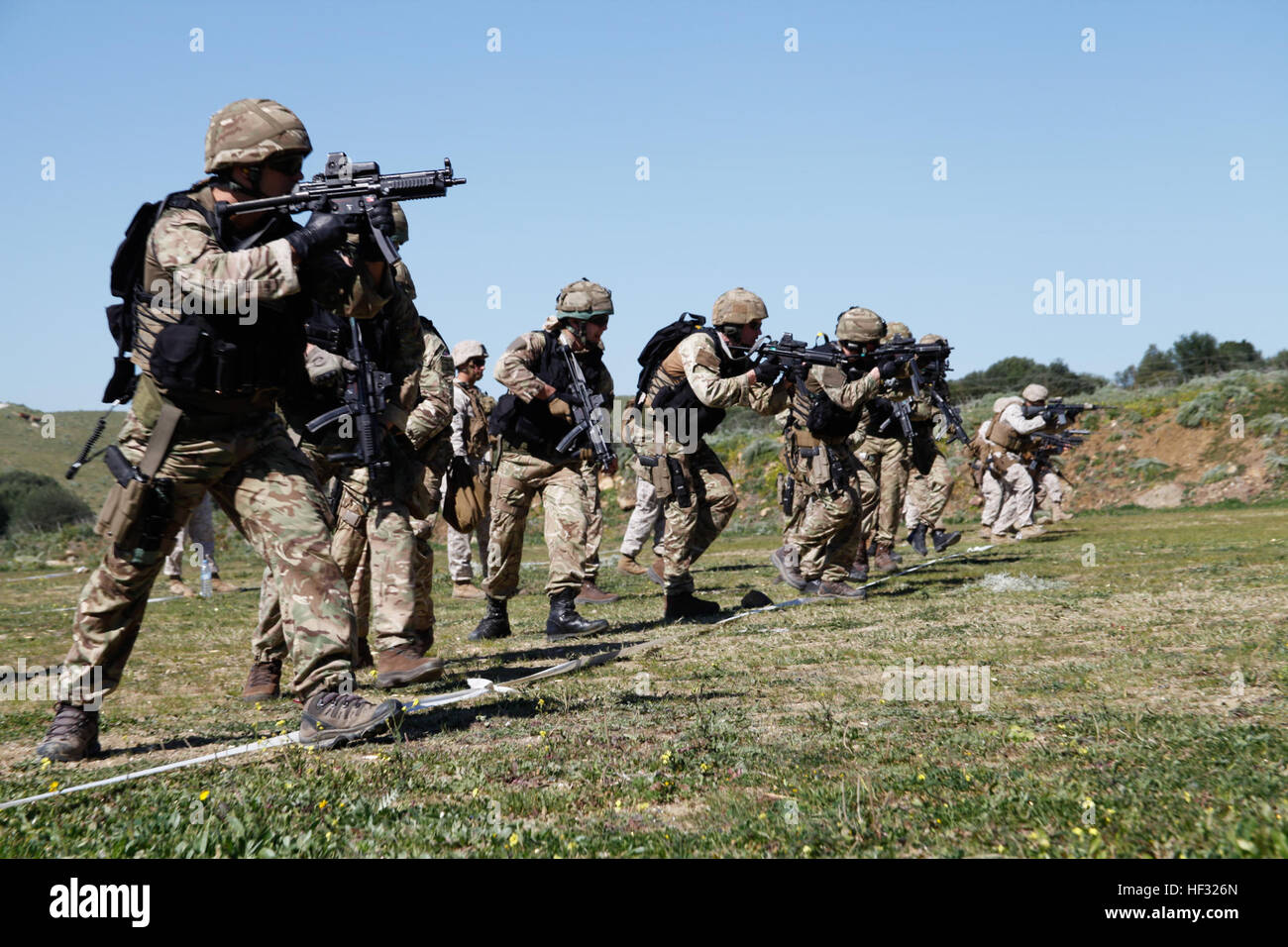 U.S. Marines from Alpha Fleet Anti-terrorism Security Team Company ...