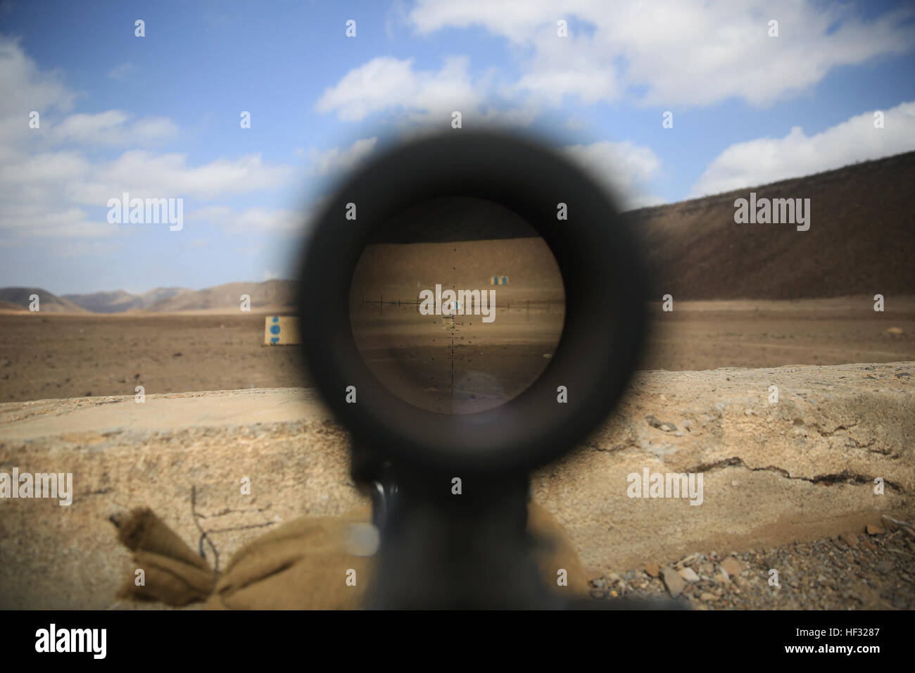 The view from a Marine with Headquarters and Service Company, Battalion ...