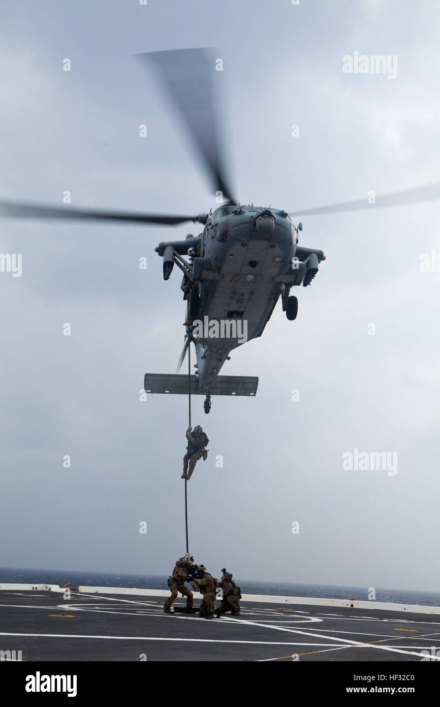 U.S. Marines with Maritime Raid Force, 31st Marine Expeditionary Unit ...