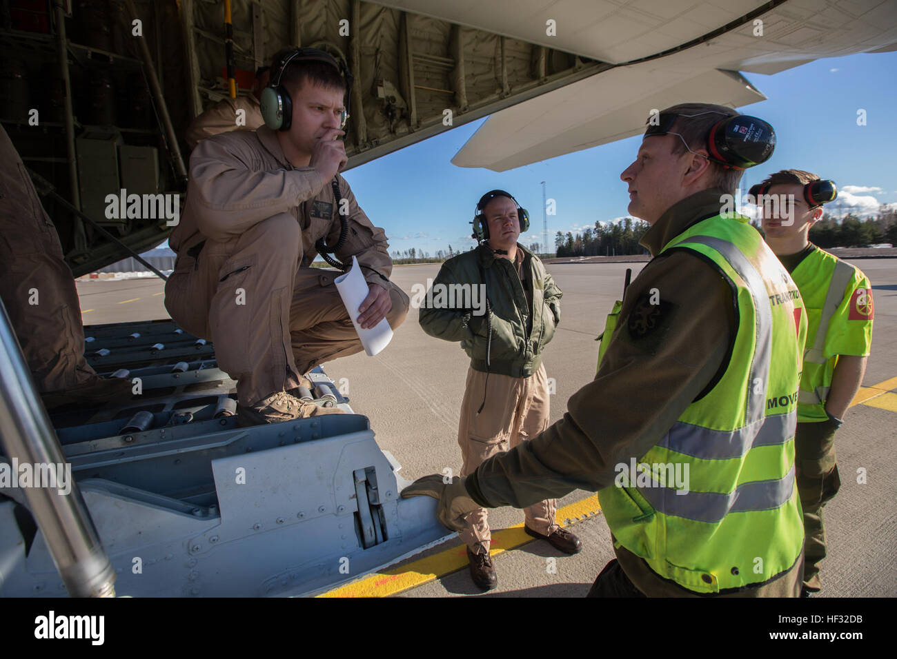 U.S. Marine Corps Cpl. Alexander P. Carter, a crew master assigned to ...