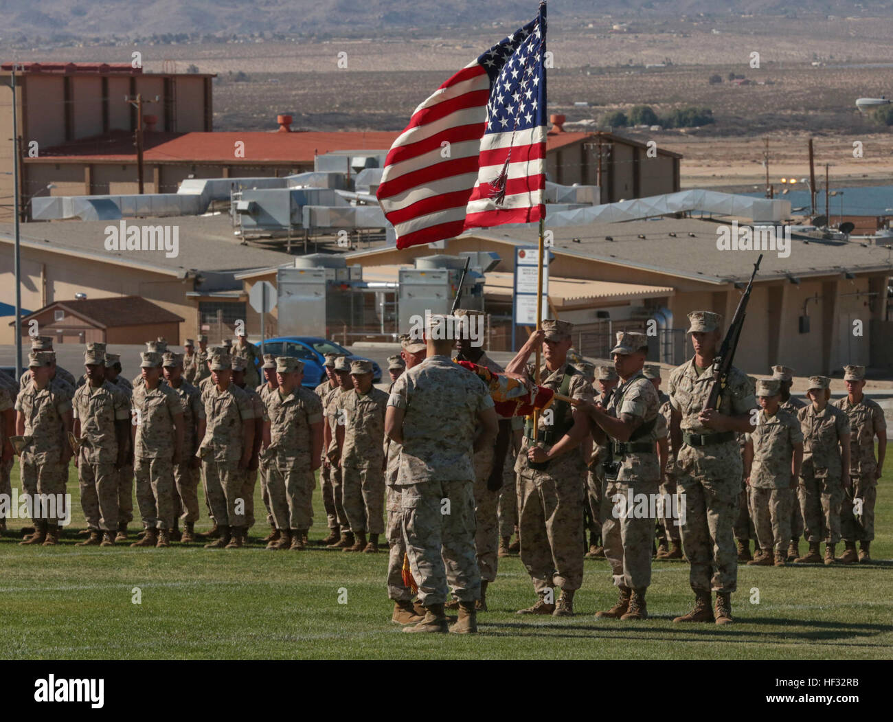 Communication training battalion activation ceremony hi-res stock ...