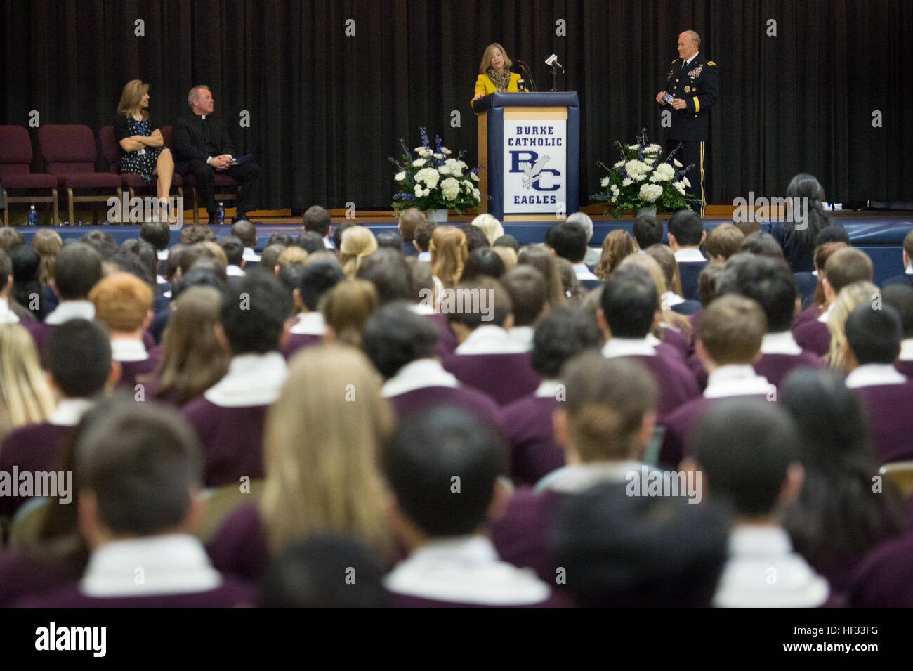 The Chairman of the Joint Chiefs of Staff visits Burke Catholic High ...