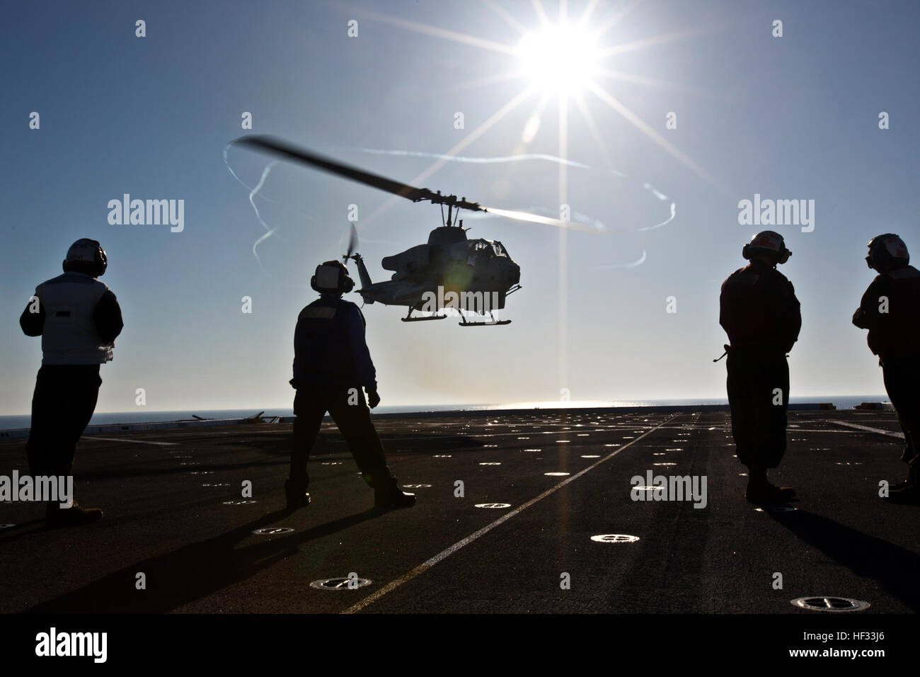 U.S. Marines with Marine Light Attack Helicopter Squadron (HMLA) 269 ...