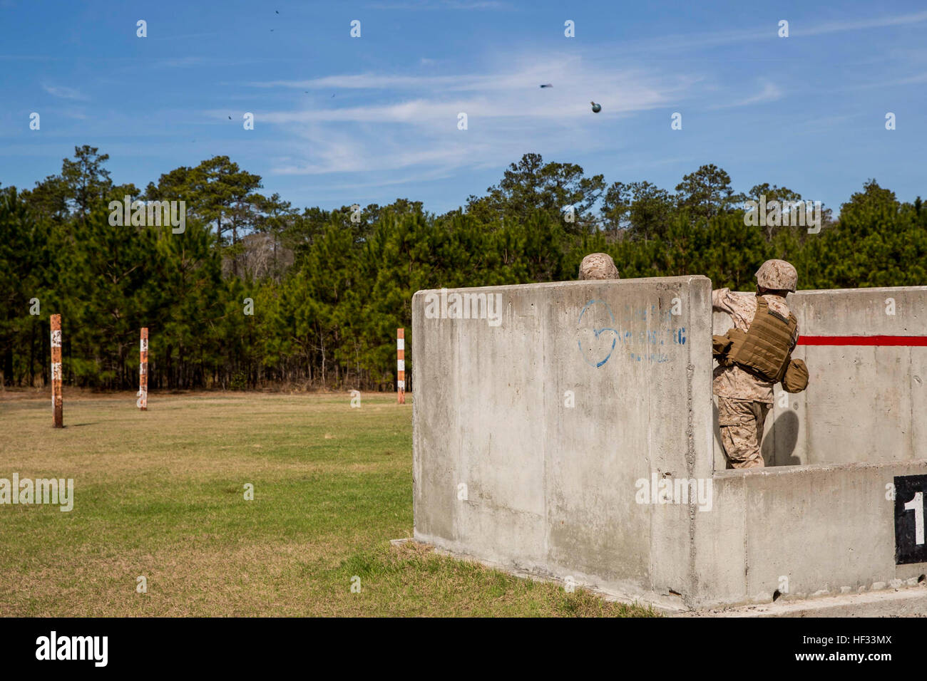 A Marine with 8th Engineer Support Battalion, 2nd Marine Logistics ...