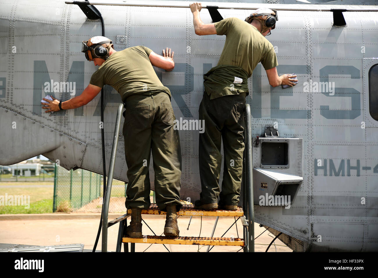 Lance Cpl. Steven Atwood, left, and Lance Cpl. Keegan Smith, both ...