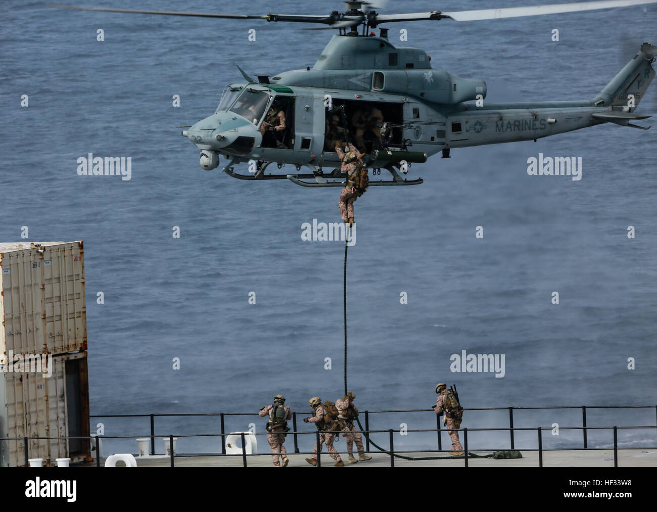 U.S. Marines with the 15th Marine Expeditionary Unit's Maritime Raid ...