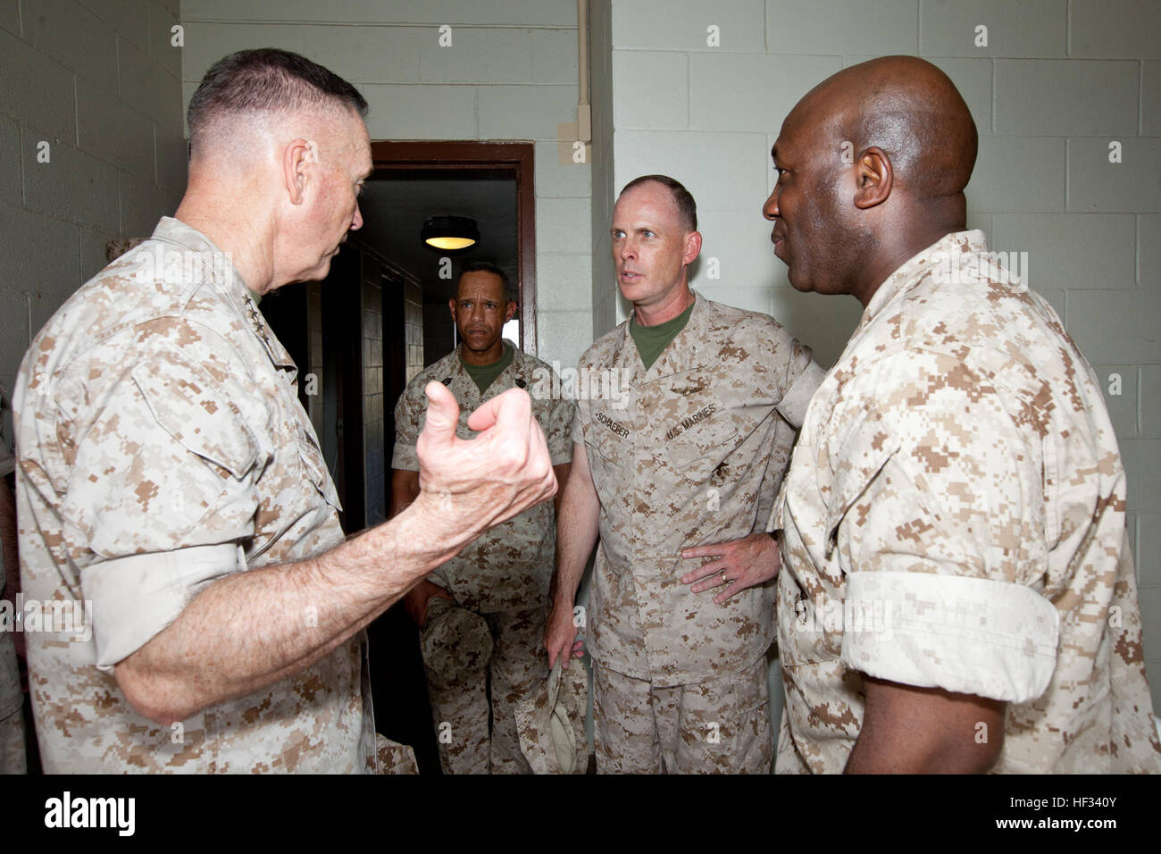 Commandant of the Marine Corps, Gen. Joseph F. Dunford, Jr., left, and ...