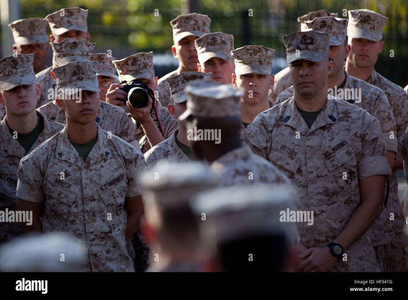 Lance Cpl. Wesley Timm, combat photographer, MARFORPAC, takes ...