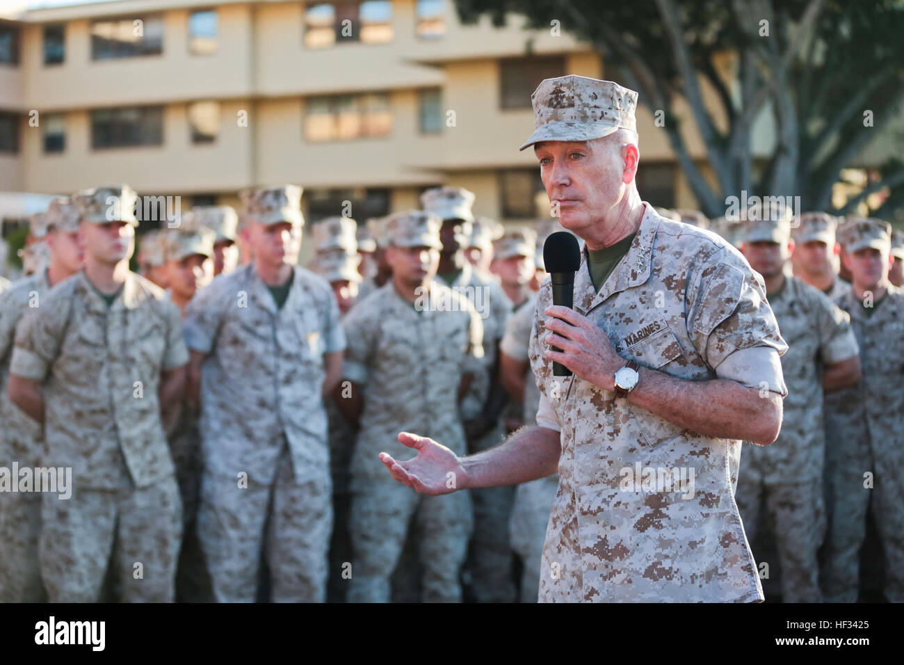 Commandant of the Marine Corps Gen. Joseph F. Dunford, Jr., speaks to ...