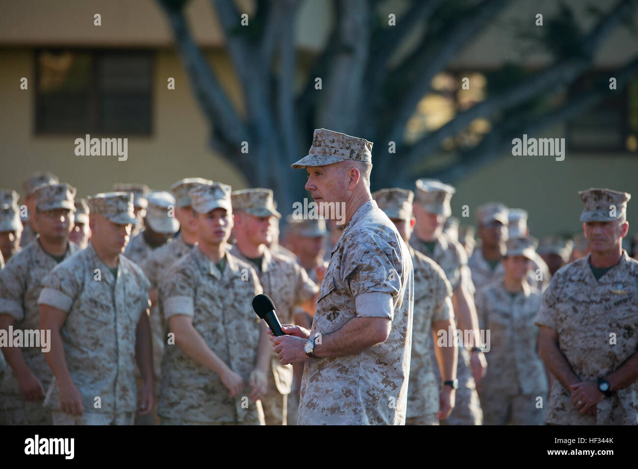 Commandant of the Marine Corps General Joseph F. Dunford Jr. speaks to ...
