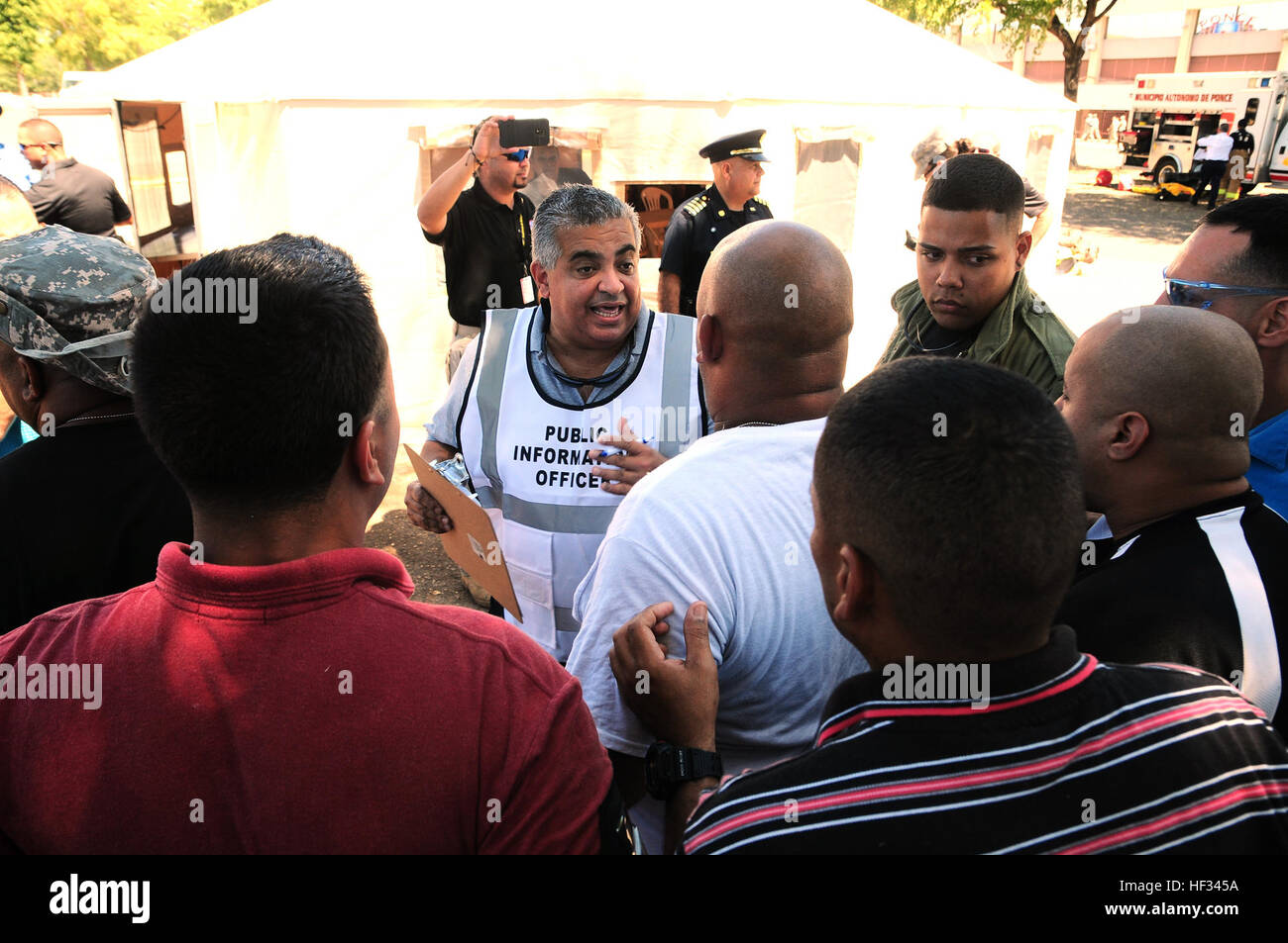 A public information officer from the Puerto Rico Emergency Management ...