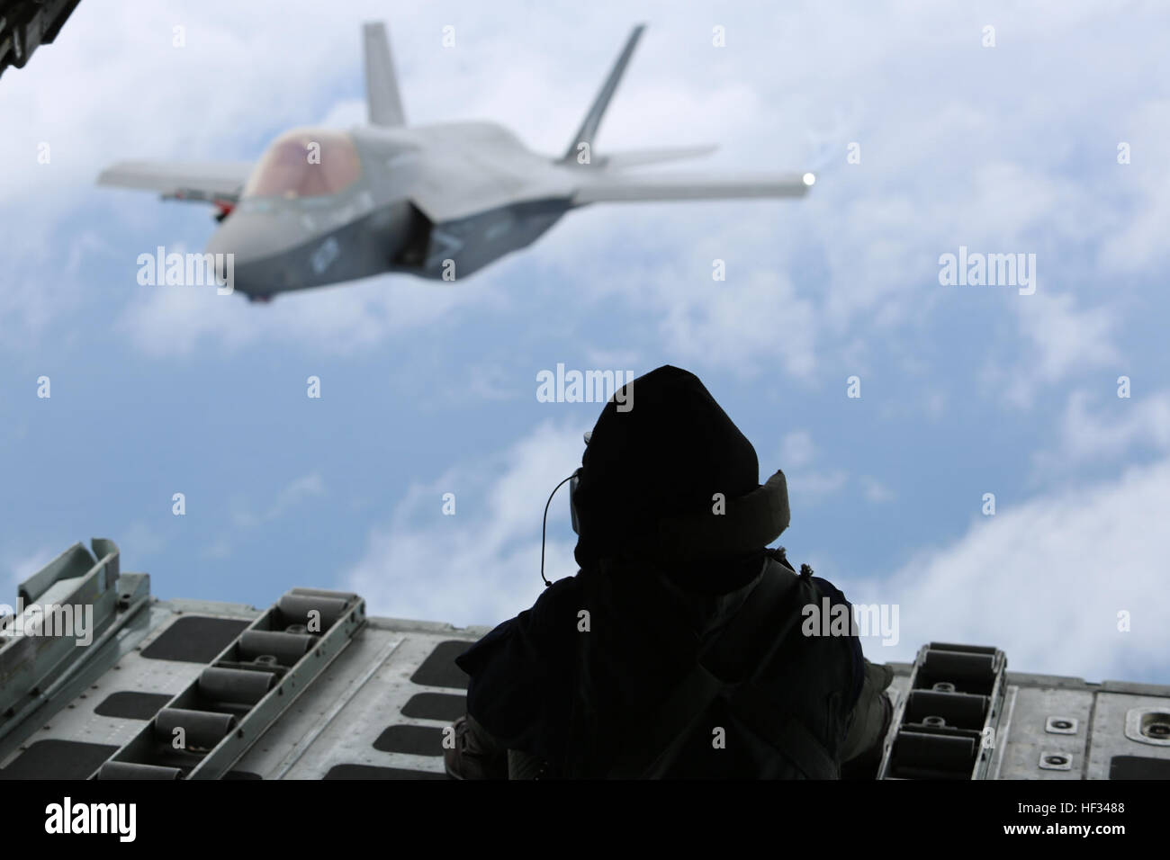 U.S. Marine Corps Staff Sgt. Arnold Sosa, a KC-130 loadmaster assigned ...