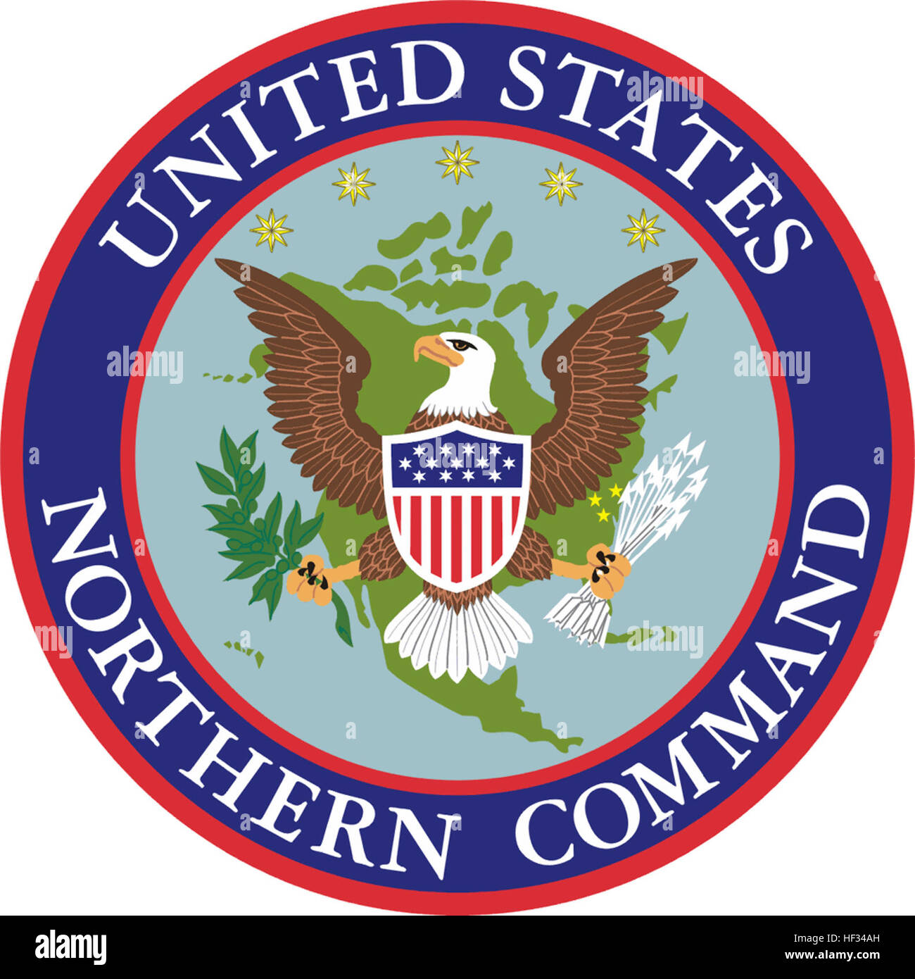 Seal of the United States Northern Command Stock Photo - Alamy