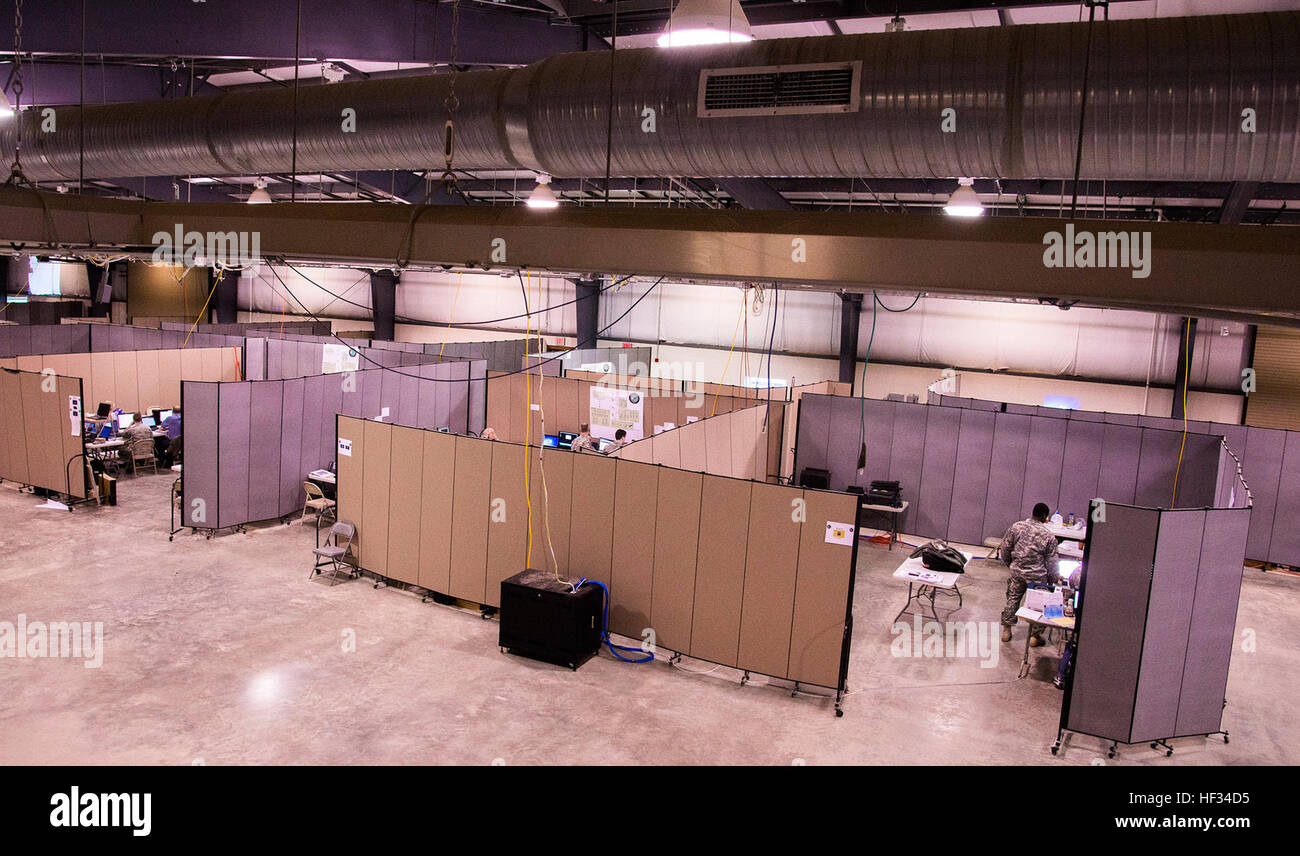 National Guard Computer Network Defense Teams work in makeshift ...