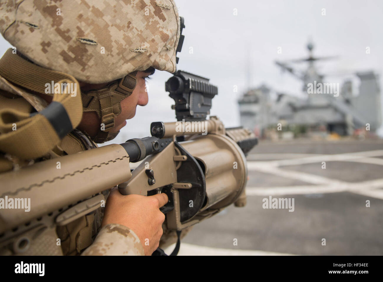 M32 semi automatic grenade launcher hi-res stock photography and images ...