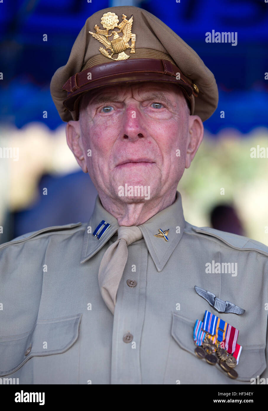 Retired U.S. Army Air Corps Capt. Jerry Allen attends the 70th ...