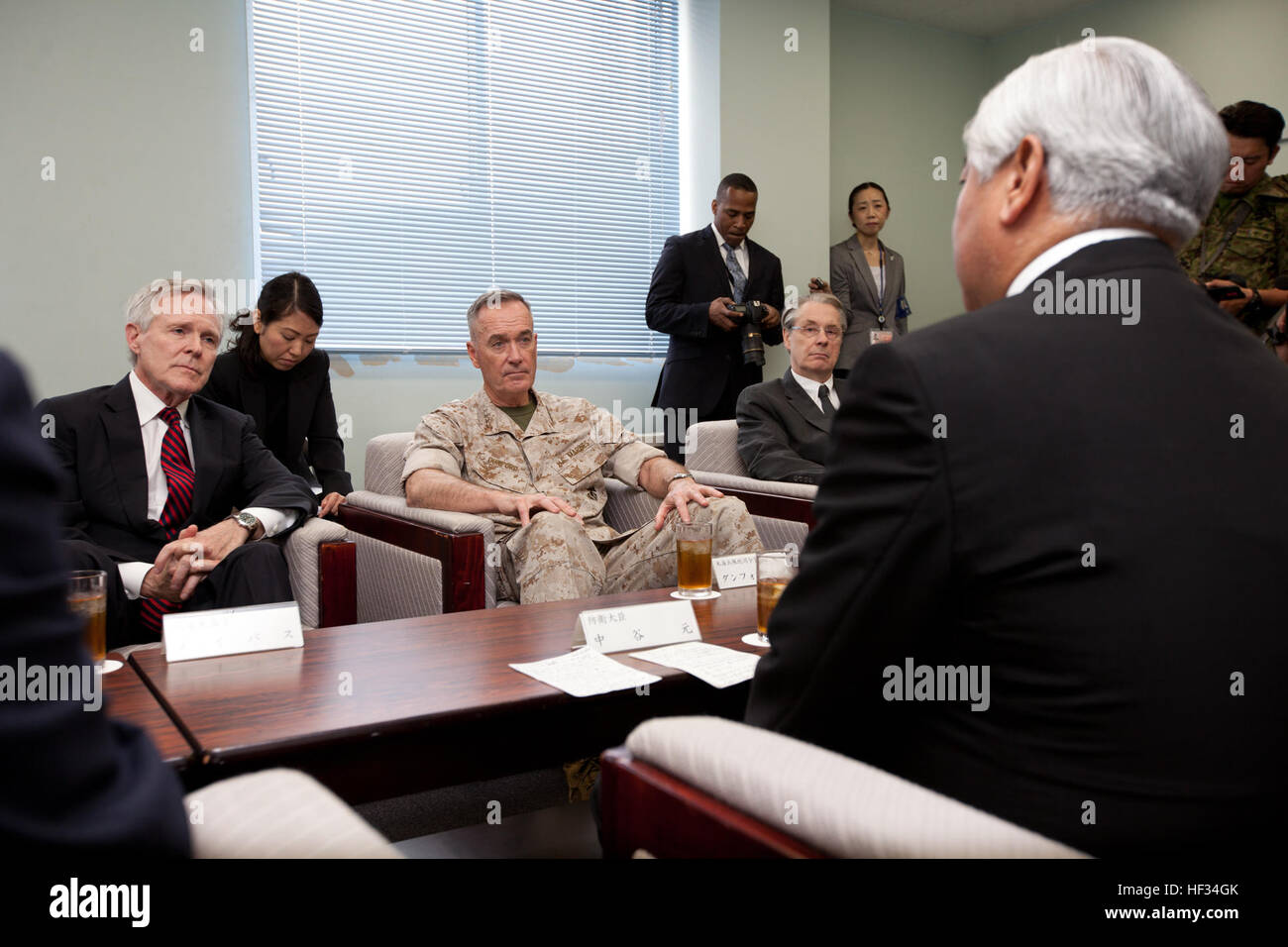 The Commandant of the Marine Corps, Secretary of the Navy, and Japanese ...