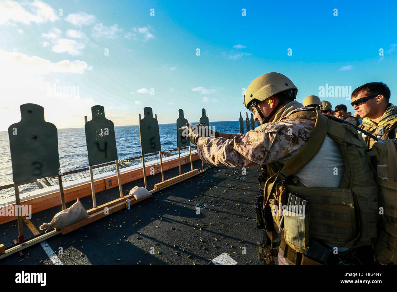 U.S. Marines with the 15th Marine Expeditionary Unit's Maritime Raid ...
