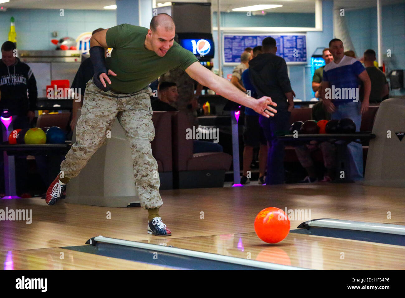 Sgt. Alex Lonas, a Marine with Headquarters and Headquarters Squadron ...