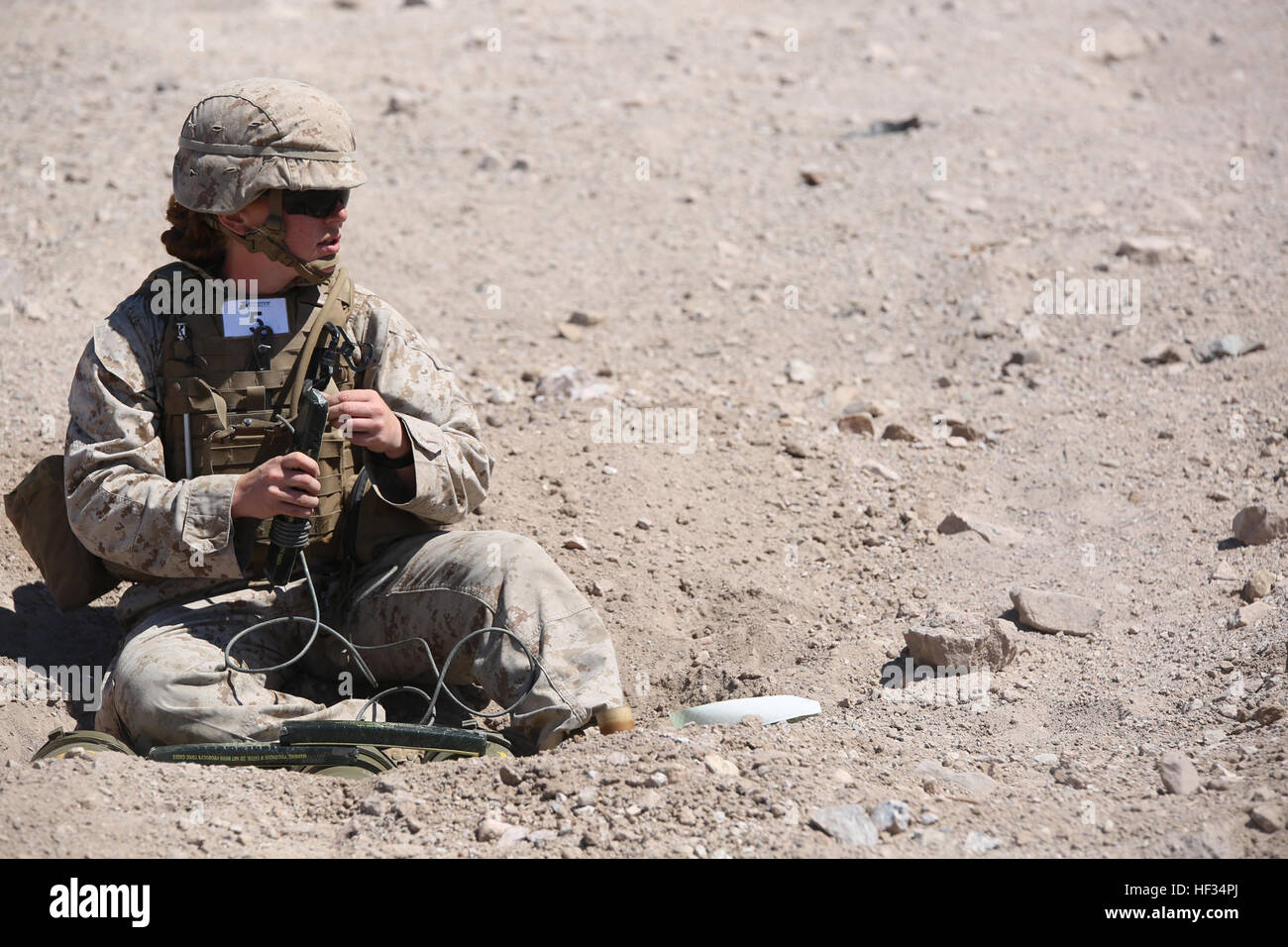 Cpl. Jennifer Arnett, combat engineer, Engineer Platoon, Headquarters ...
