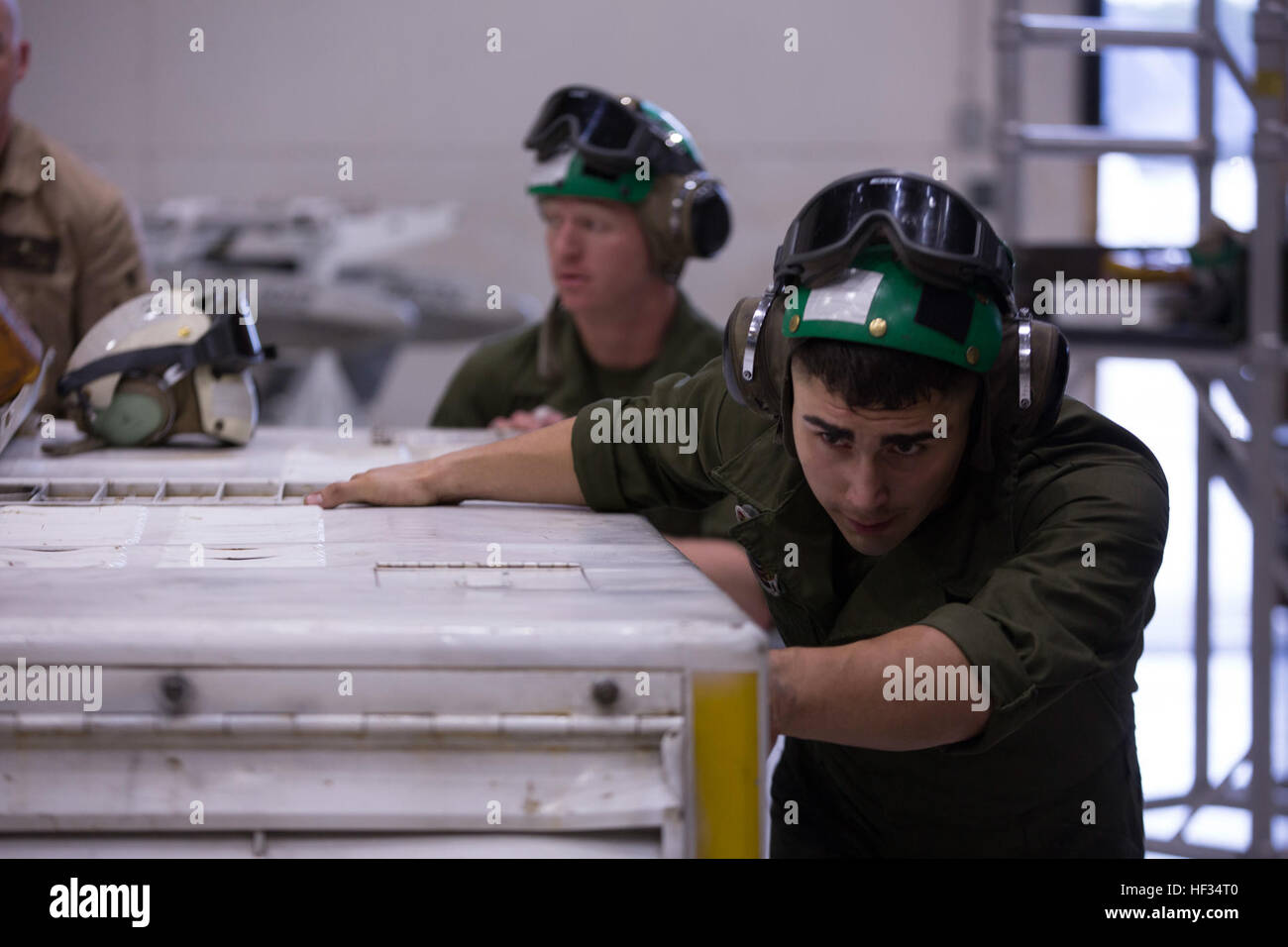 U.S. Marine Corps Lance Cpl. Julius E. Torres, an airframes mechanic ...