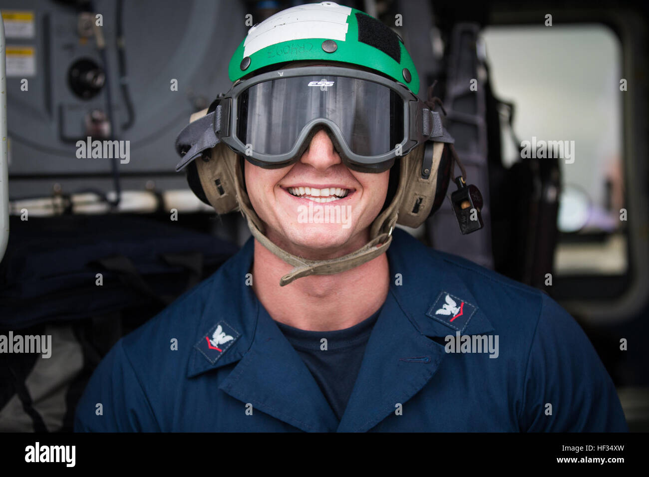 Petty Officer 3rd Class Clint T. Riggin, a sailor with Helicopter ...