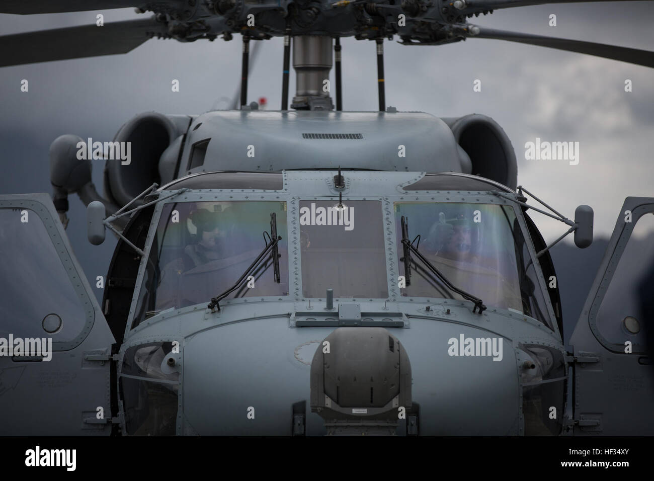 Lt. j.g. Austin Wood and Lt. Cmrd. Kenneth Scheffield, a pilots with ...