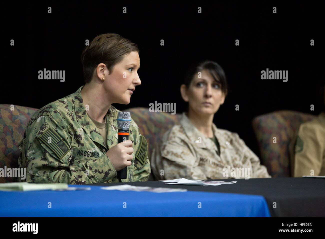 U.S. Navy Chief Petty Officer Sara Waggoner, a career counselor with U ...