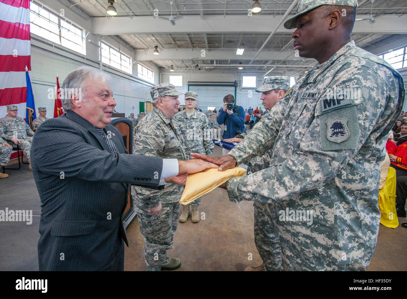 State Sen. Jim Beach, left, 6th District, and Brig. Gen. Michael L ...